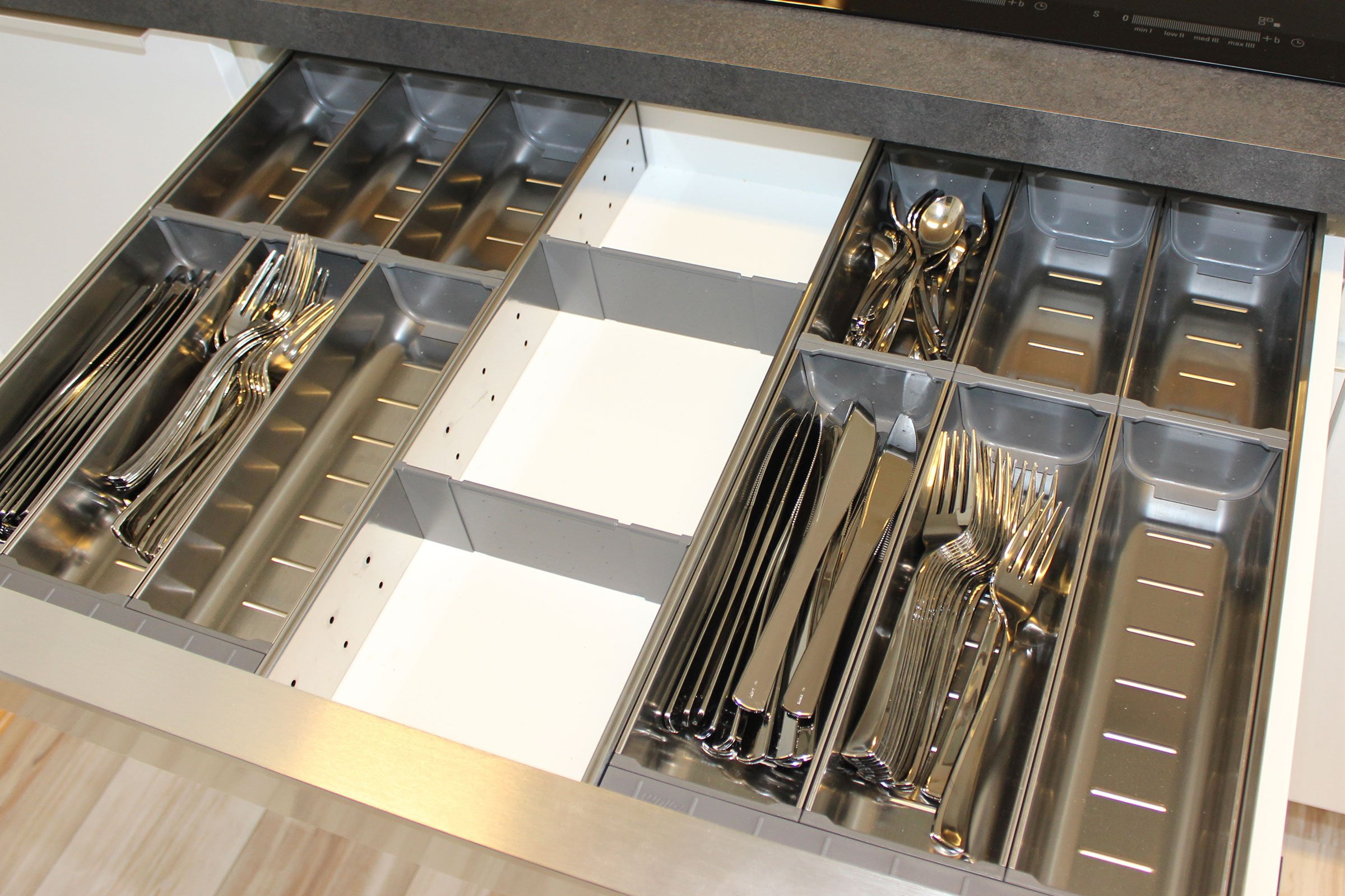 Bestikkinnsats i stål: 40-100cm - Nordsjø Kjøkken